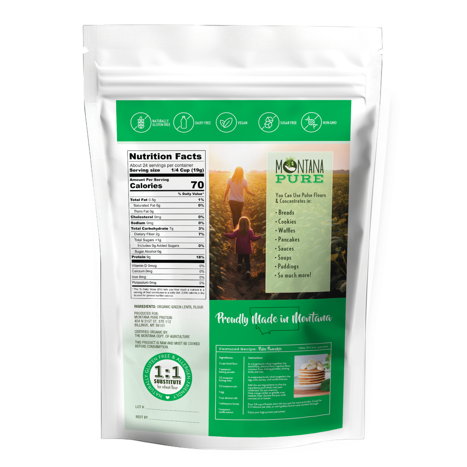 Protein Max Lentil Flour - Montana Pure Protein
